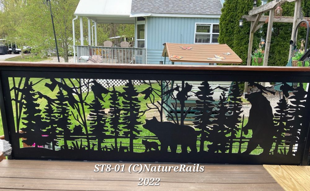 Laser Cut Railing Panel Inserts for Deck, Balcony, Loft or Porch